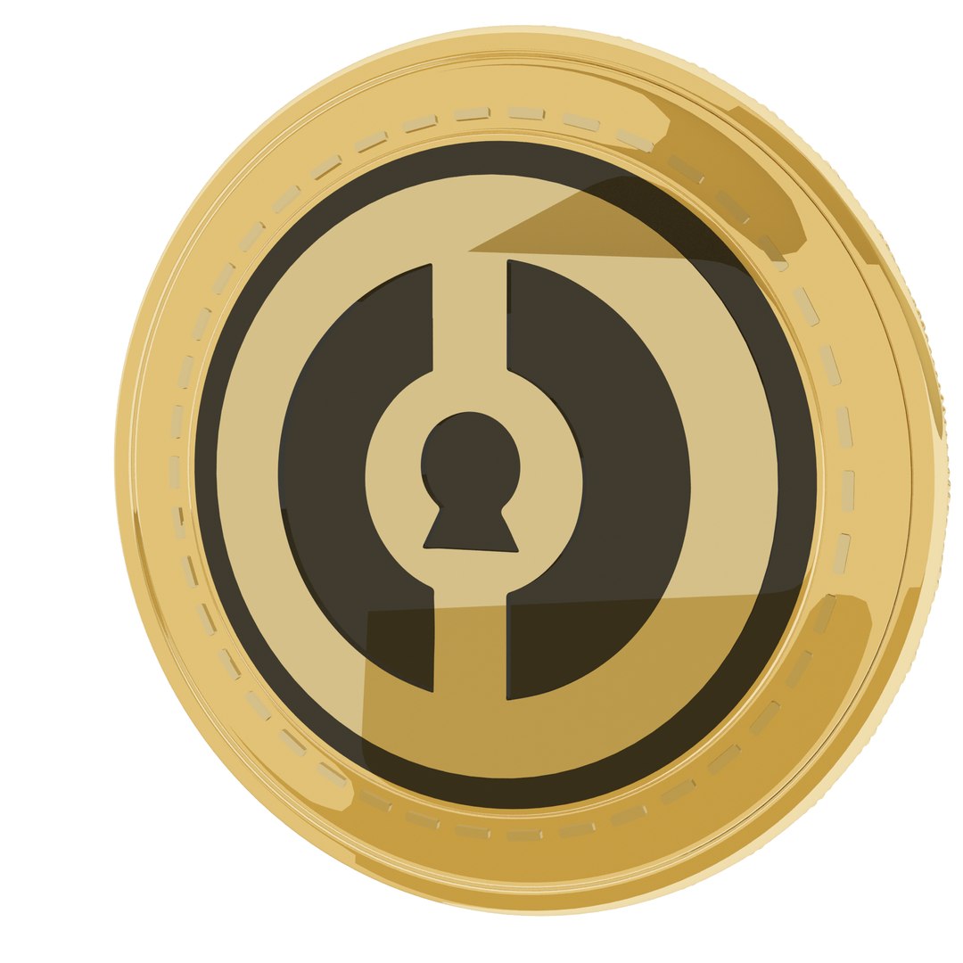 Dero Cryptocurrency Gold Coin 3D - TurboSquid 1849039