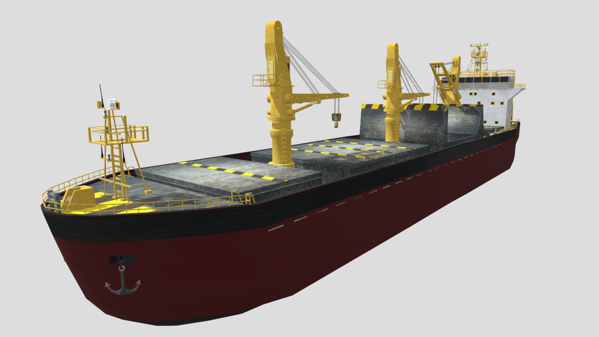 Bulk Carrier 3D Model - TurboSquid 2224311