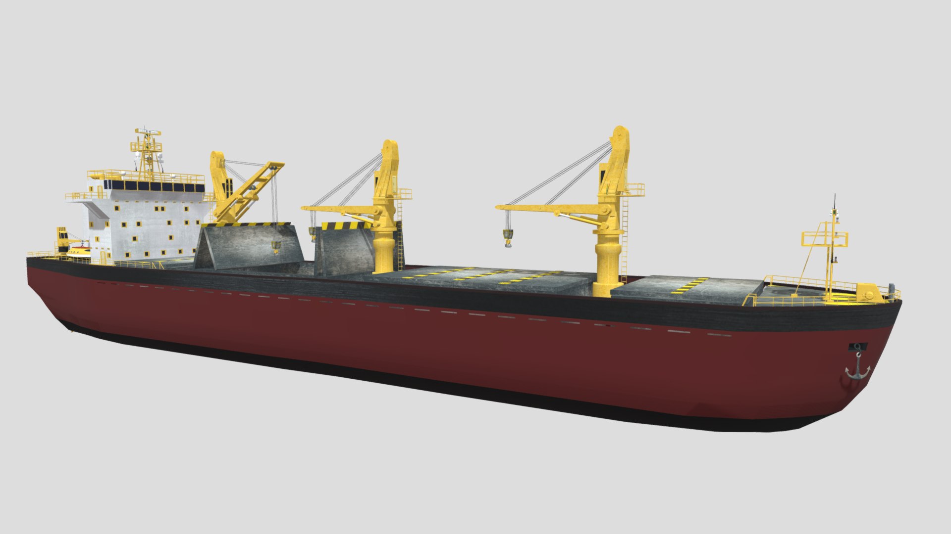 Bulk Carrier 3D Model - TurboSquid 2224311