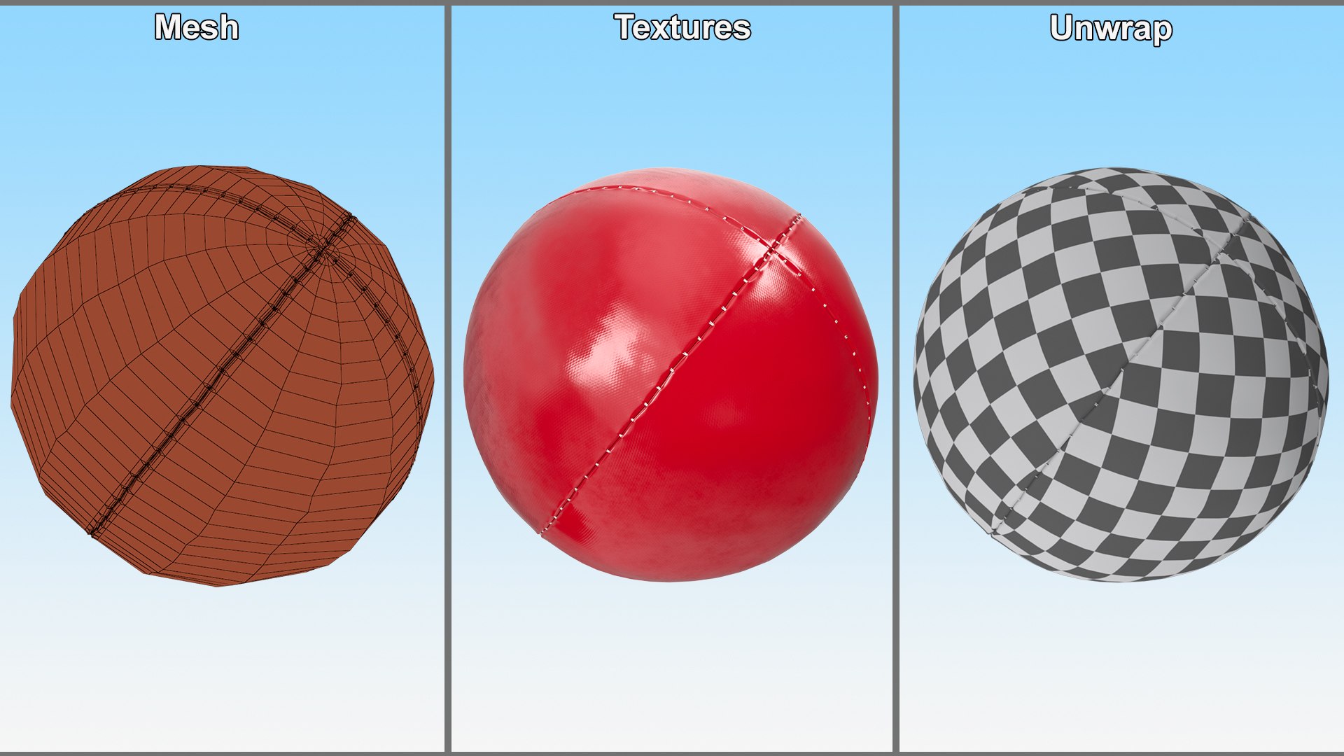 3D Freestyle Ball Red - TurboSquid 2293302