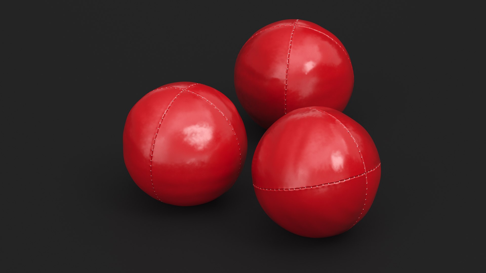 3D Freestyle Ball Red - TurboSquid 2293302