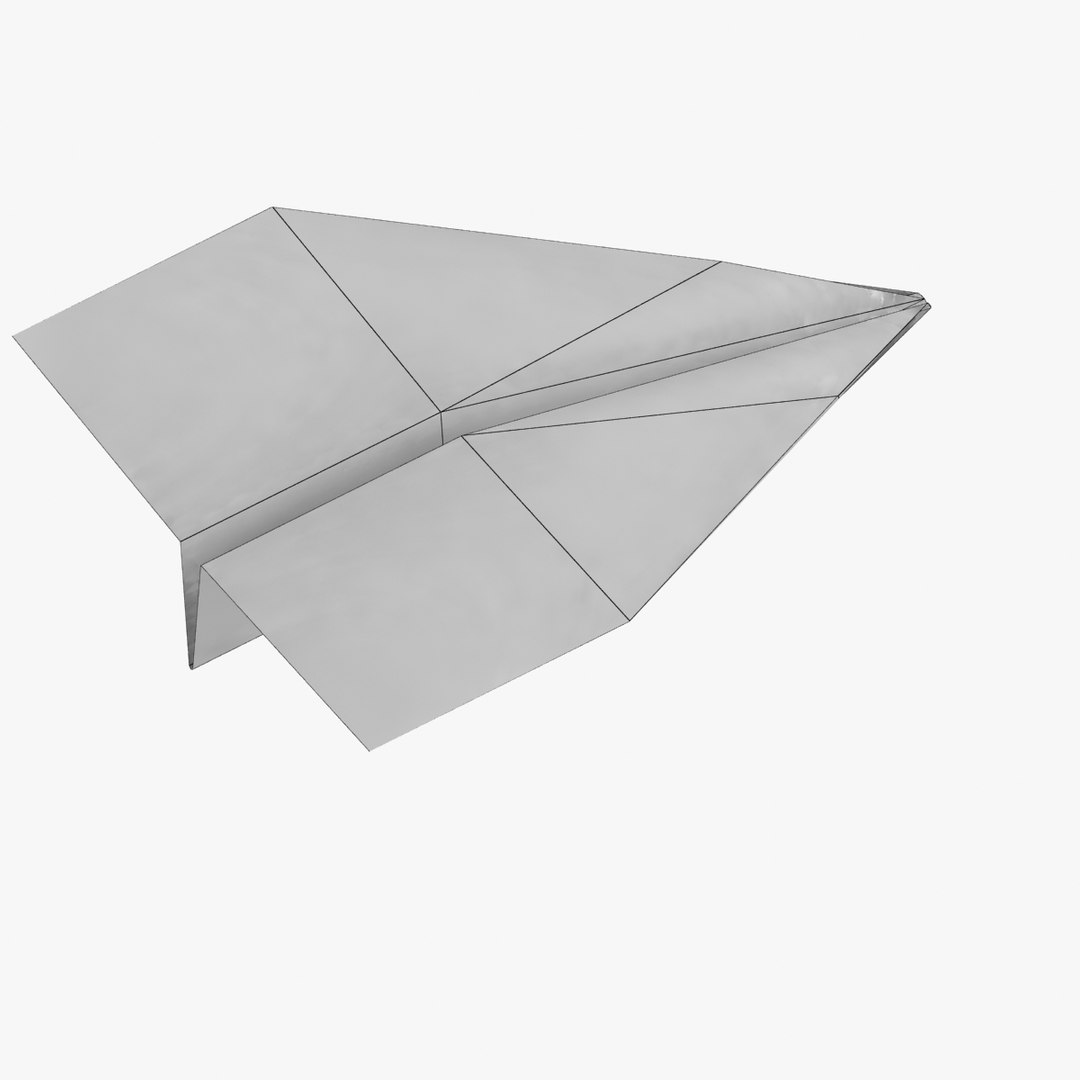 Paper Plane 3d Model
