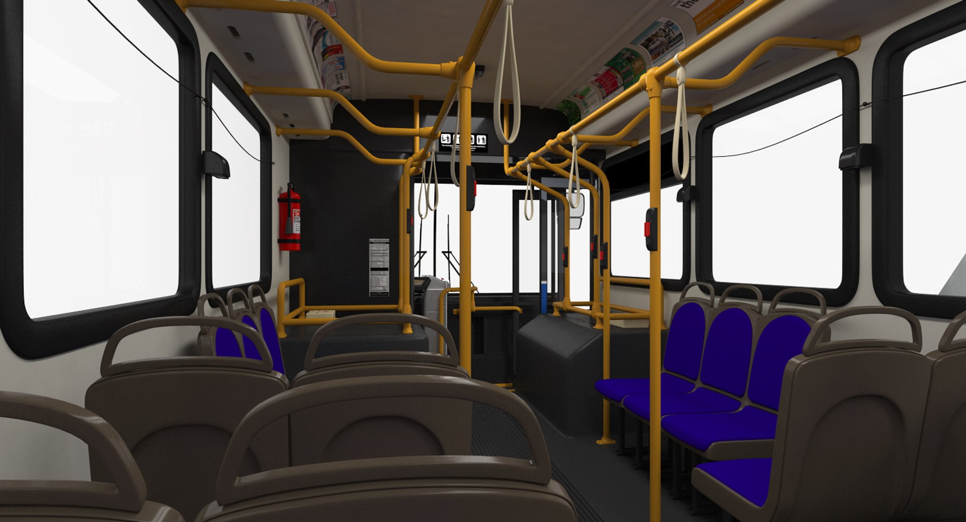 3D model buses 6 bus - TurboSquid 1207661