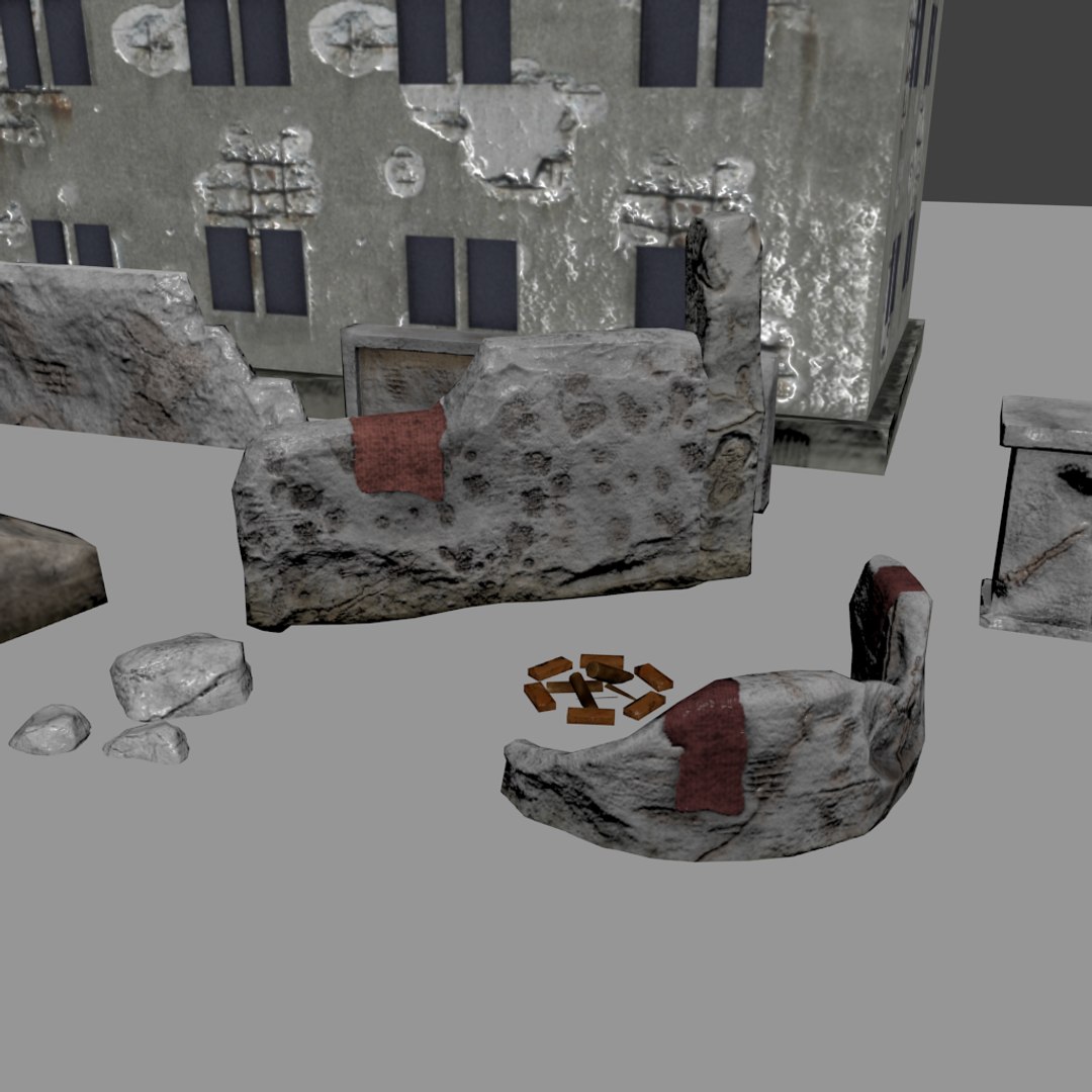 Ruin S Pack 3d Model