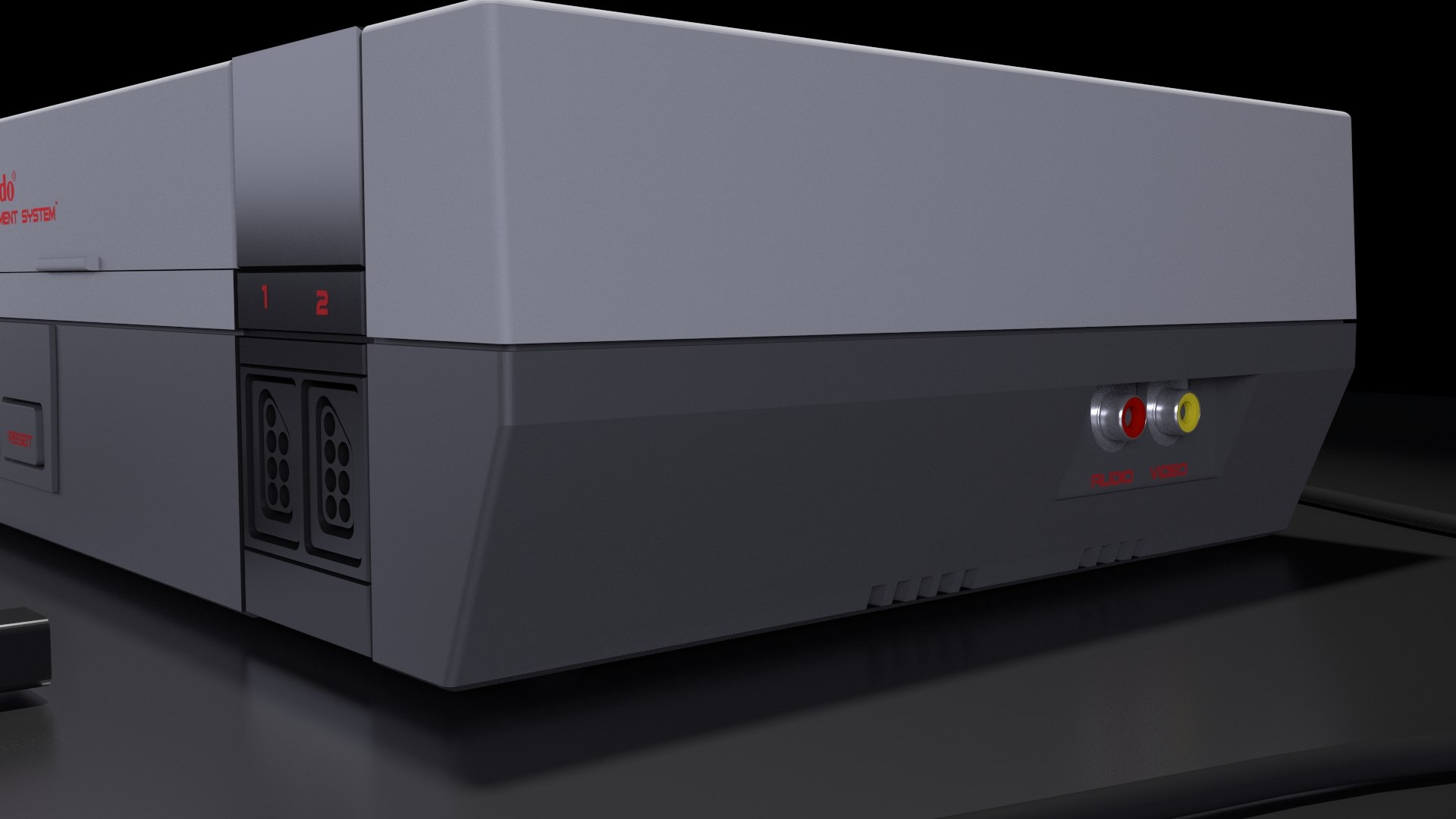 Nintendo Entertainment Nes Controller 3d Model