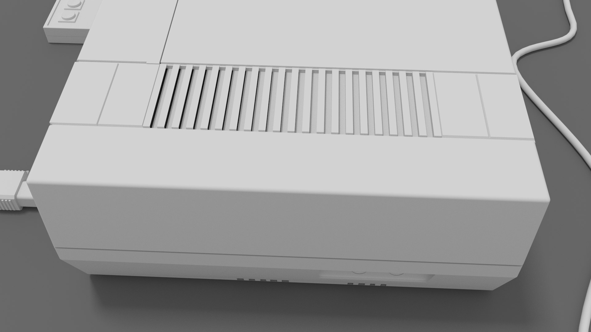 Nintendo Entertainment Nes Controller 3d Model