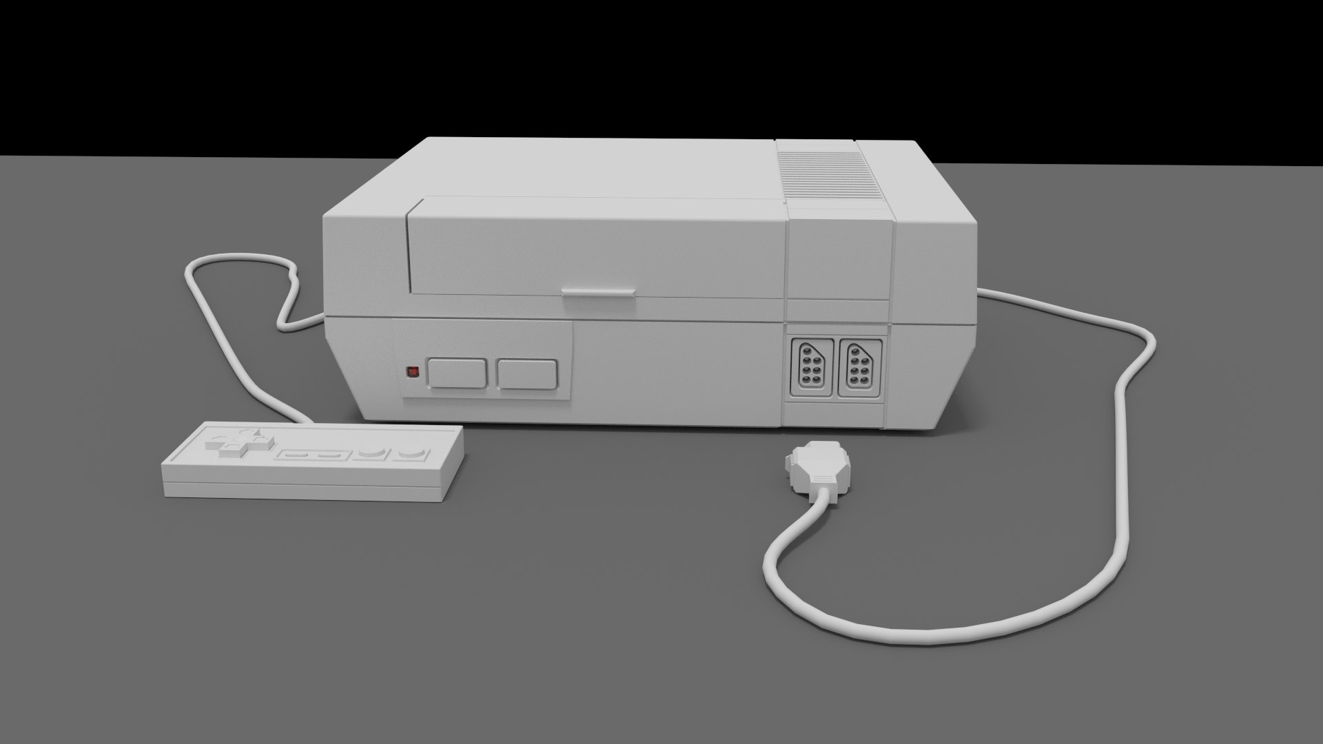 Nintendo Entertainment Nes Controller 3d Model