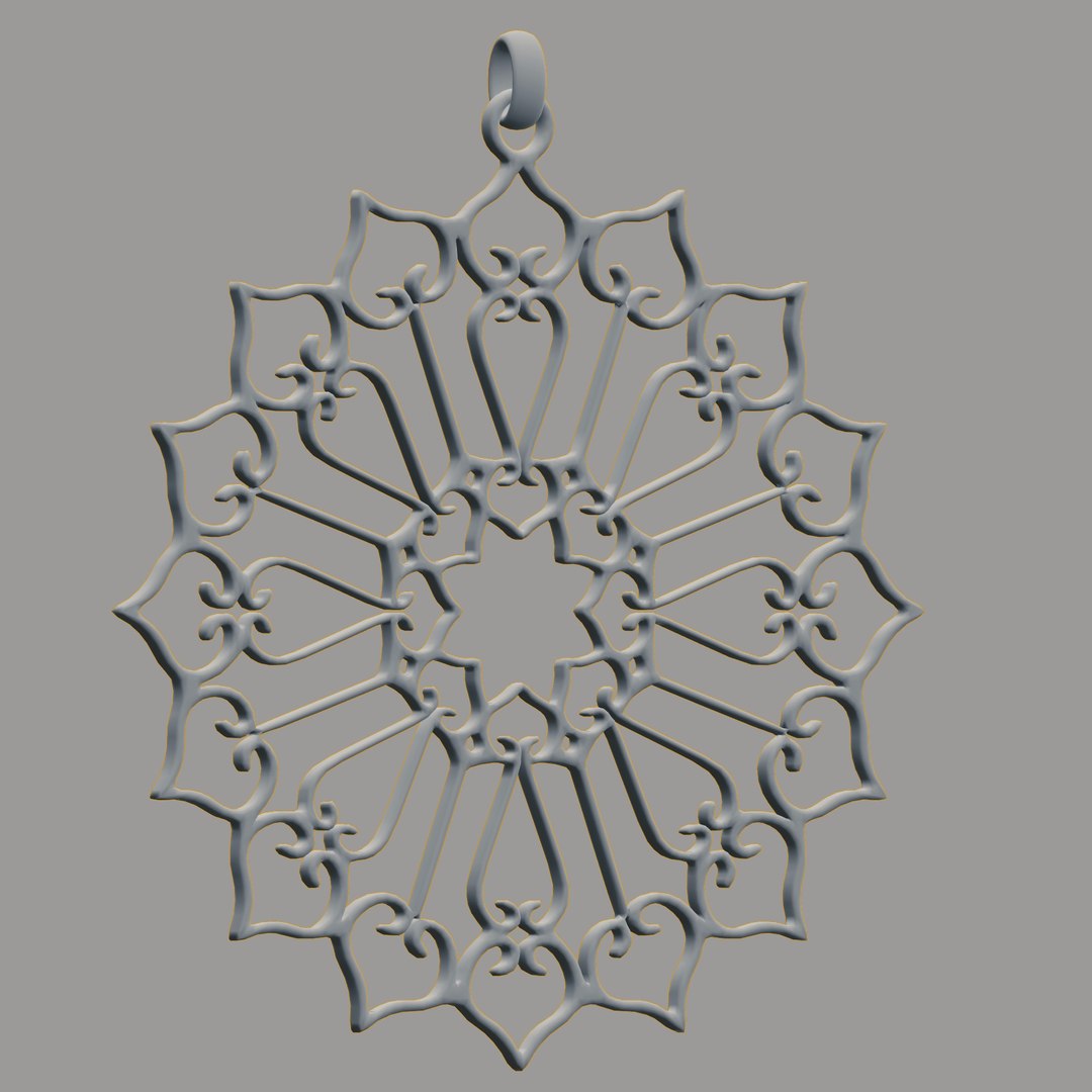 Neck pendant 3D - TurboSquid 1366329