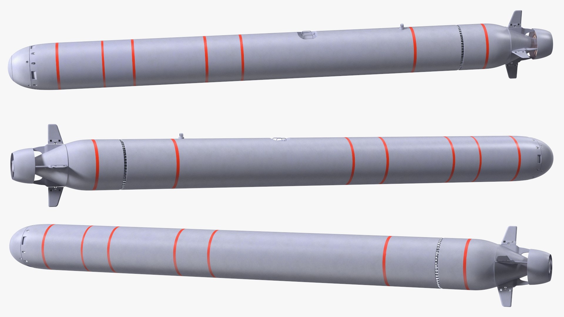 Russian Nuclear Torpedoes Poseidon Kanyon Rigged 3D Model - TurboSquid ...