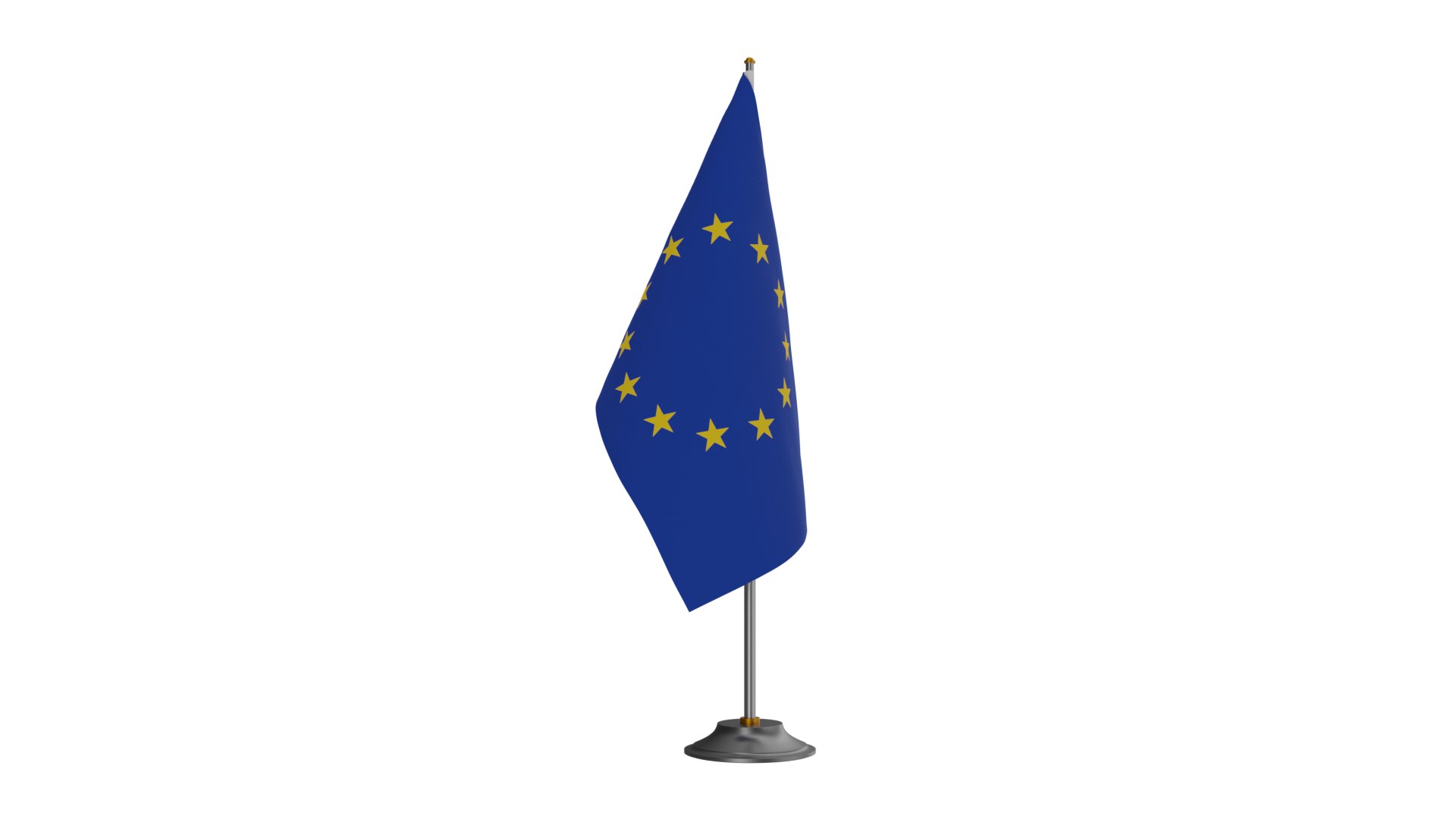 3D Table Flag European Union V2 Model - TurboSquid 2227238