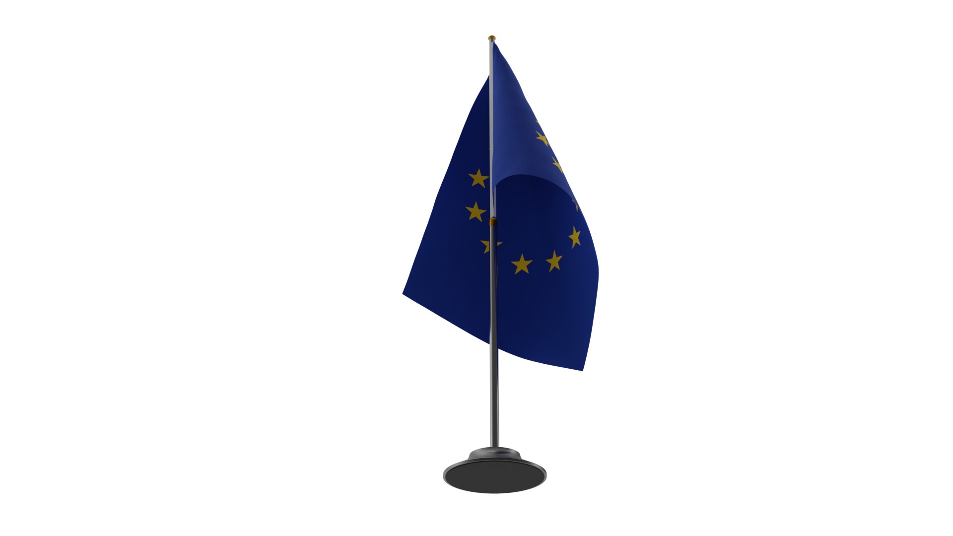 3D Table Flag European Union V2 Model - TurboSquid 2227238