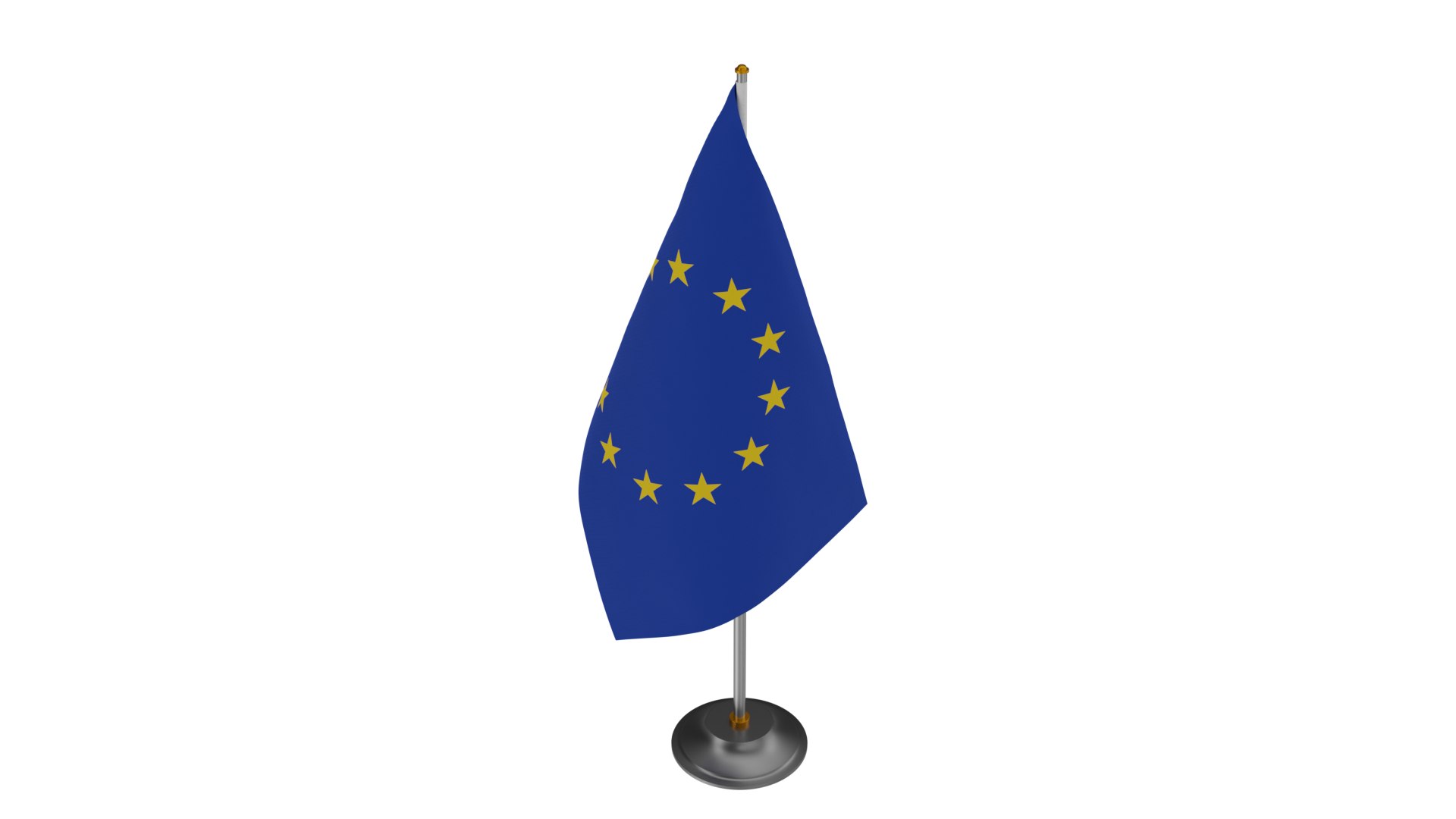 3D Table Flag European Union V2 Model - TurboSquid 2227238