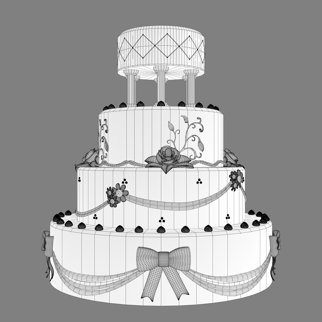 Wedding Cake 3d Dxf