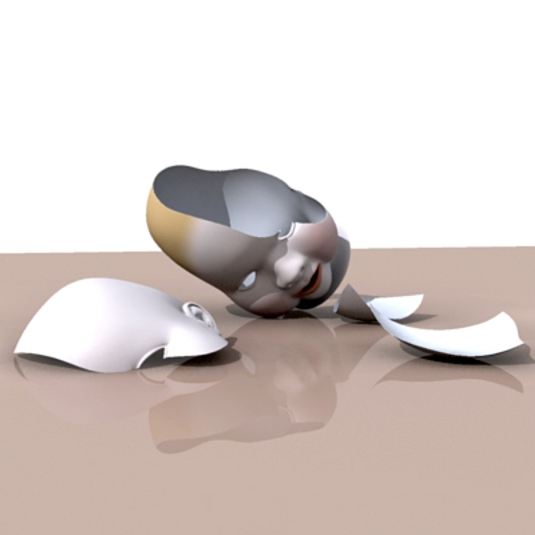 3d broken doll model