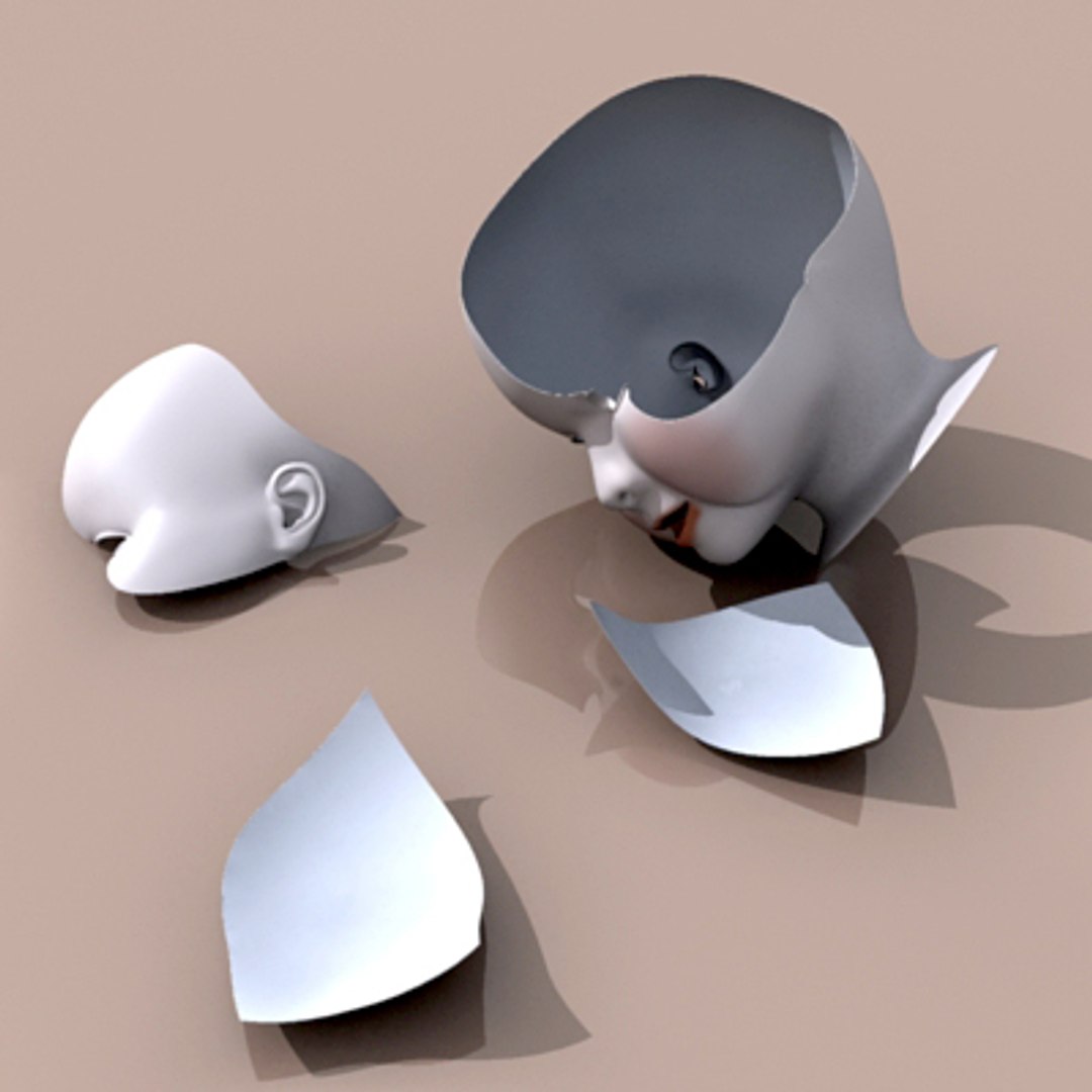 3d broken doll model