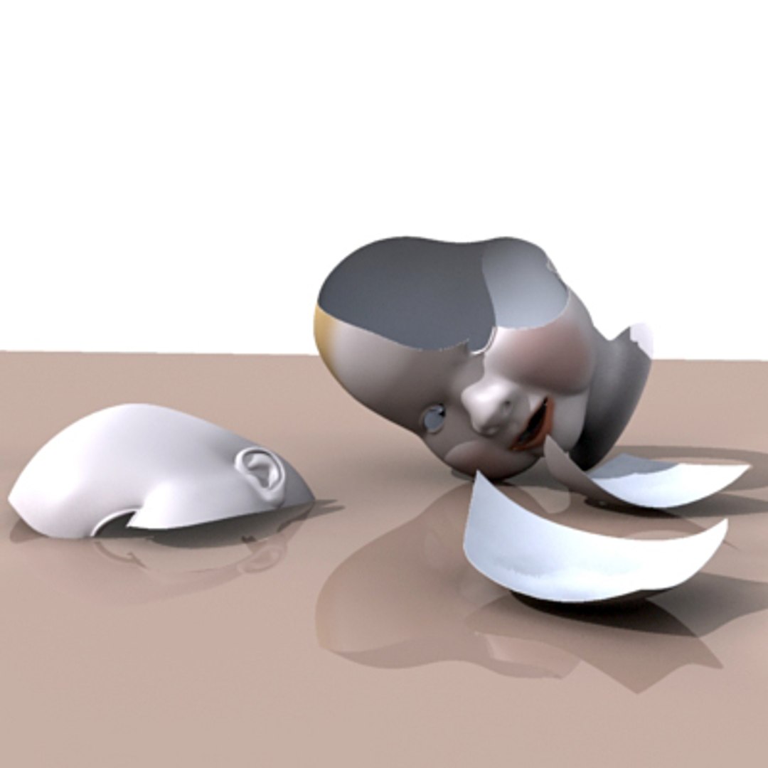3d broken doll model