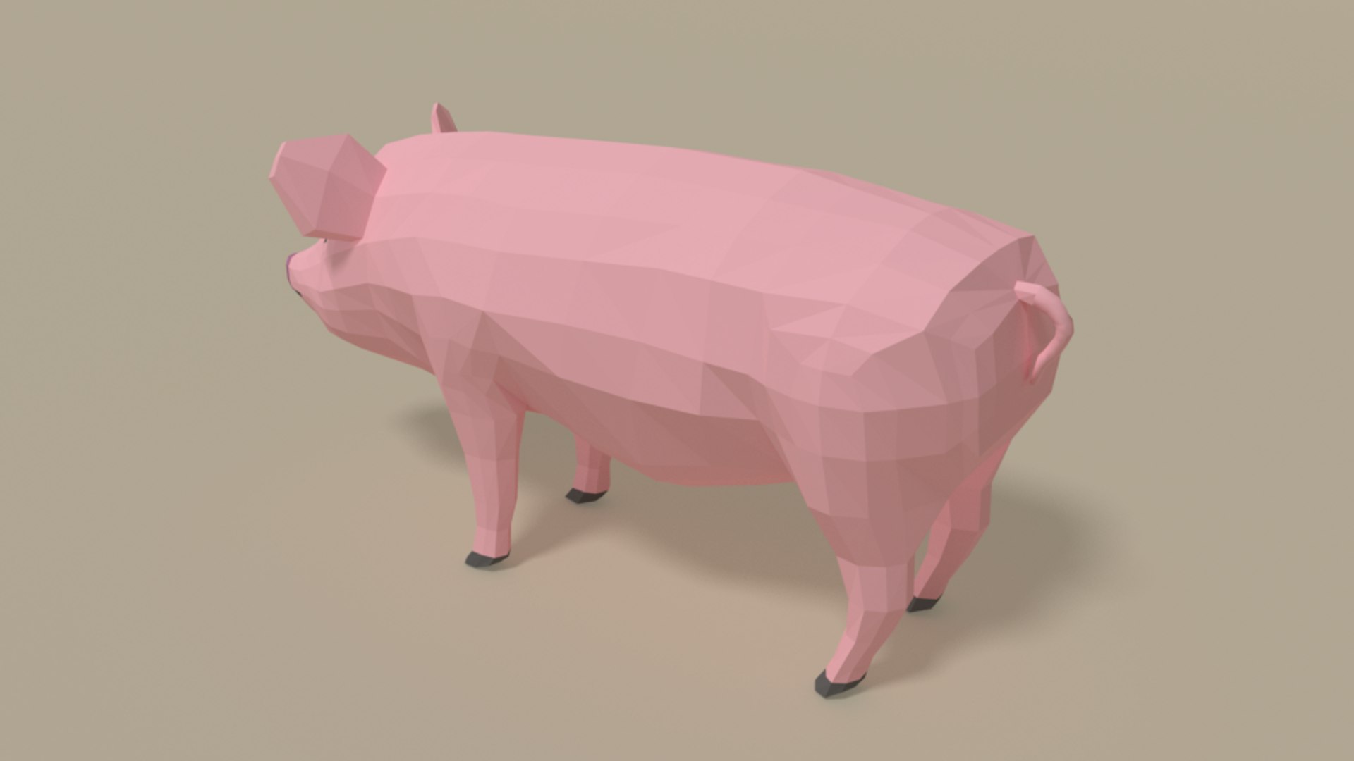 3D model cartoon pig - TurboSquid 1404915