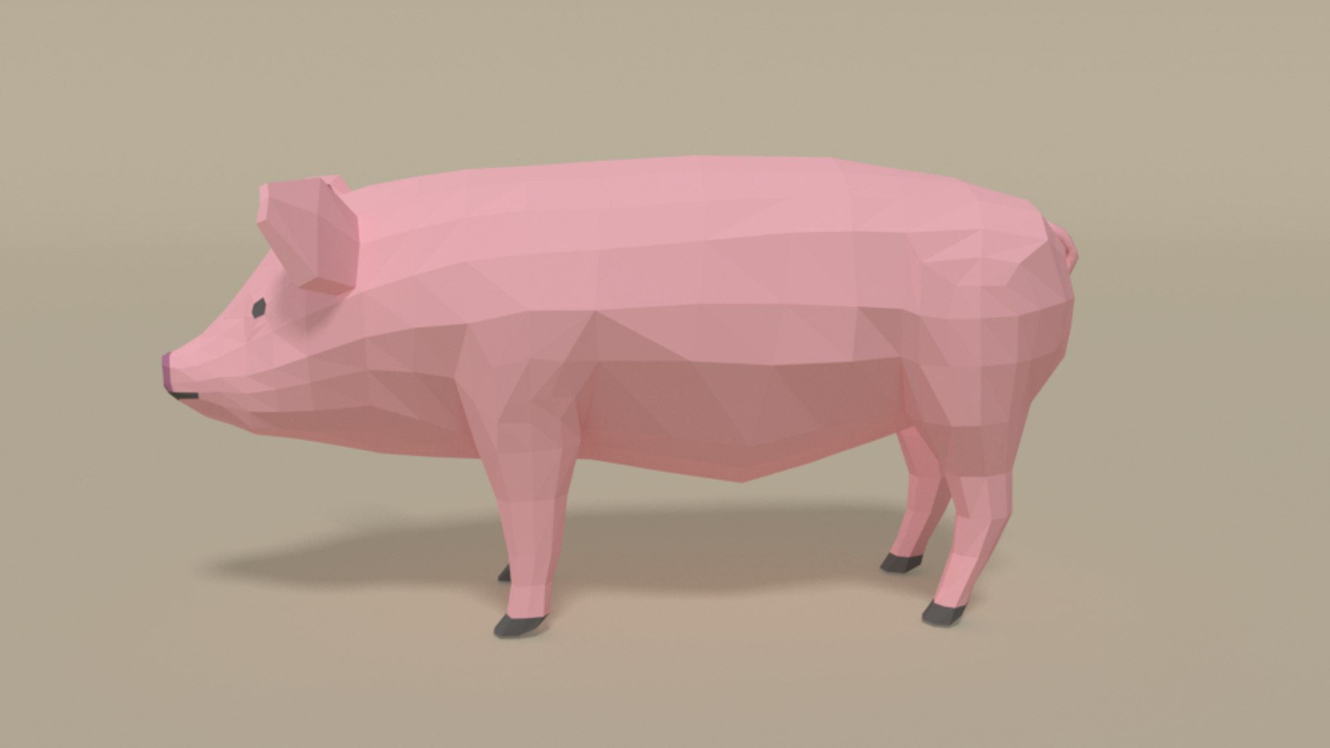 3D model cartoon pig - TurboSquid 1404915