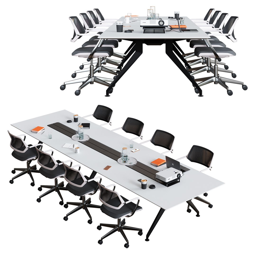 3D Steelcase 4 8 - Model - TurboSquid 1636363