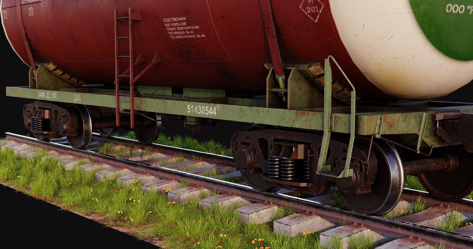 3D Old Russian Tank Wagon Low-poly 3D model - TurboSquid 1855757