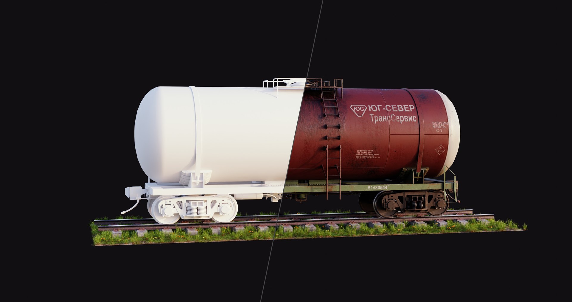 3D Old Russian Tank Wagon Low-poly 3D model - TurboSquid 1855757