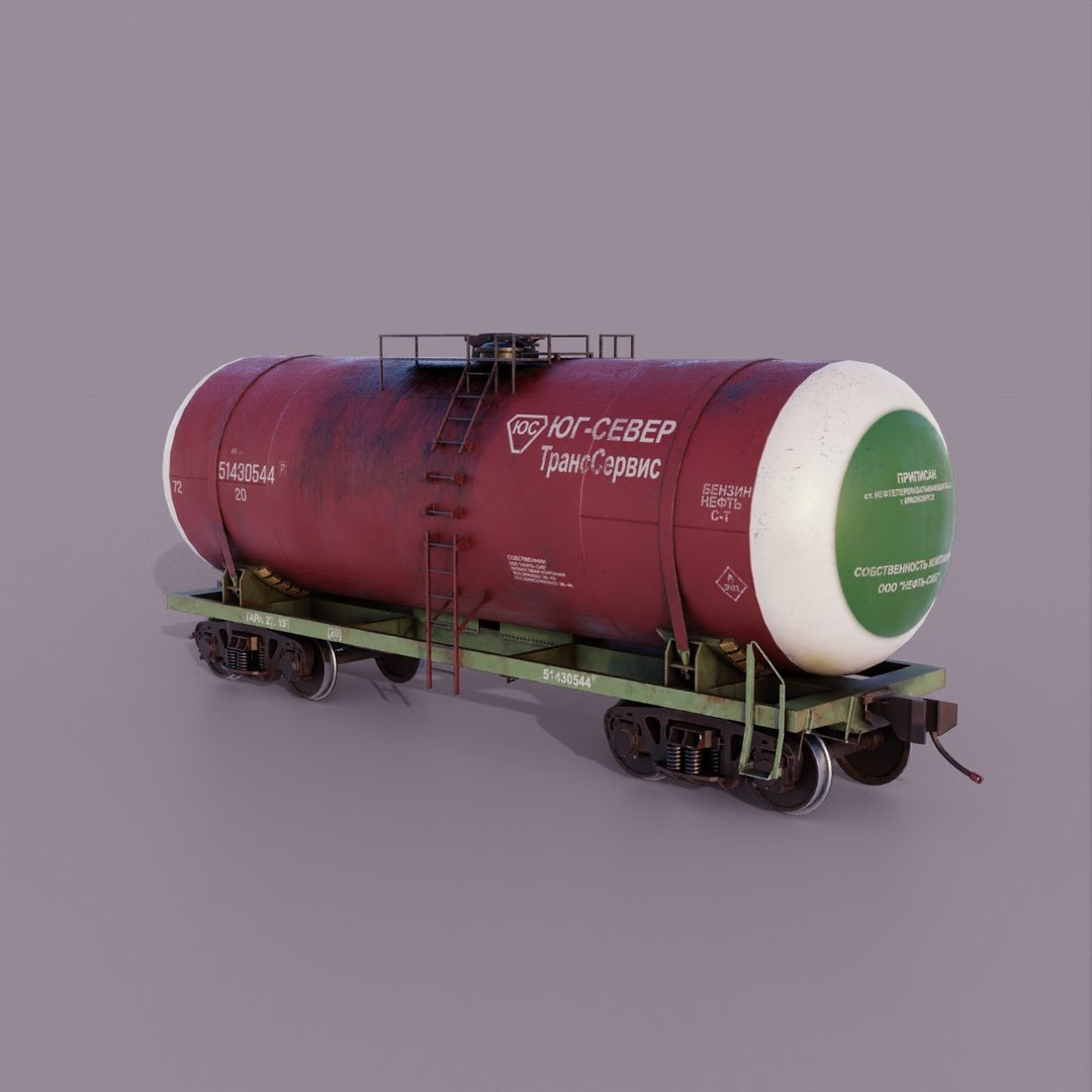 3D Old Russian Tank Wagon Low-poly 3D model - TurboSquid 1855757