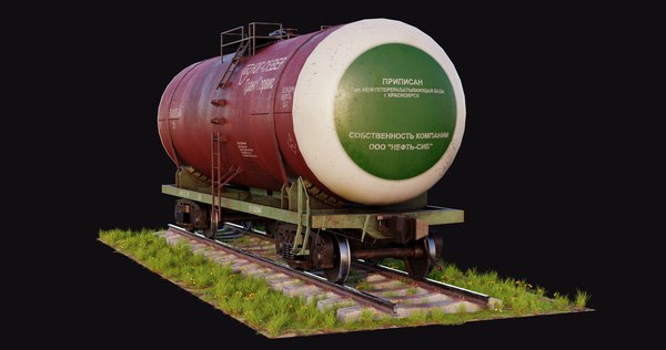 3D Old Russian Tank Wagon Low-poly 3D model - TurboSquid 1855757