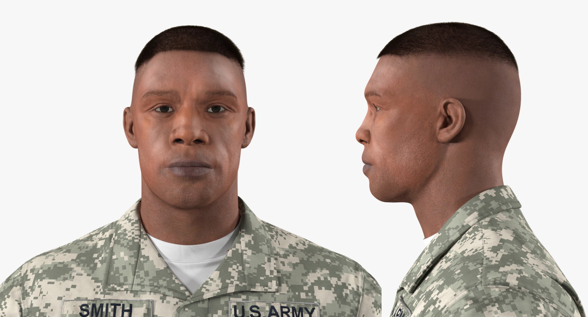 3D Army Soldier Acu Uniform Model - TurboSquid 1414106