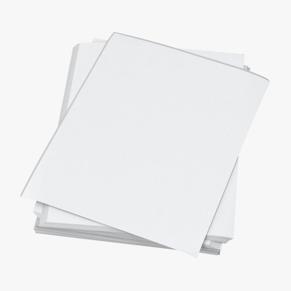 Small stack paper sheets 3D model - TurboSquid 1206500
