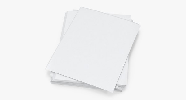 Small stack paper sheets 3D model - TurboSquid 1206500