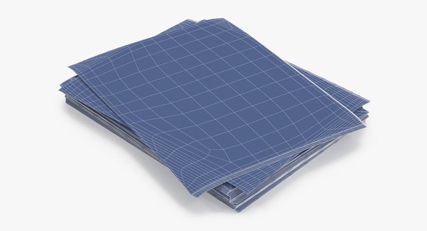 Small stack paper sheets 3D model - TurboSquid 1206500