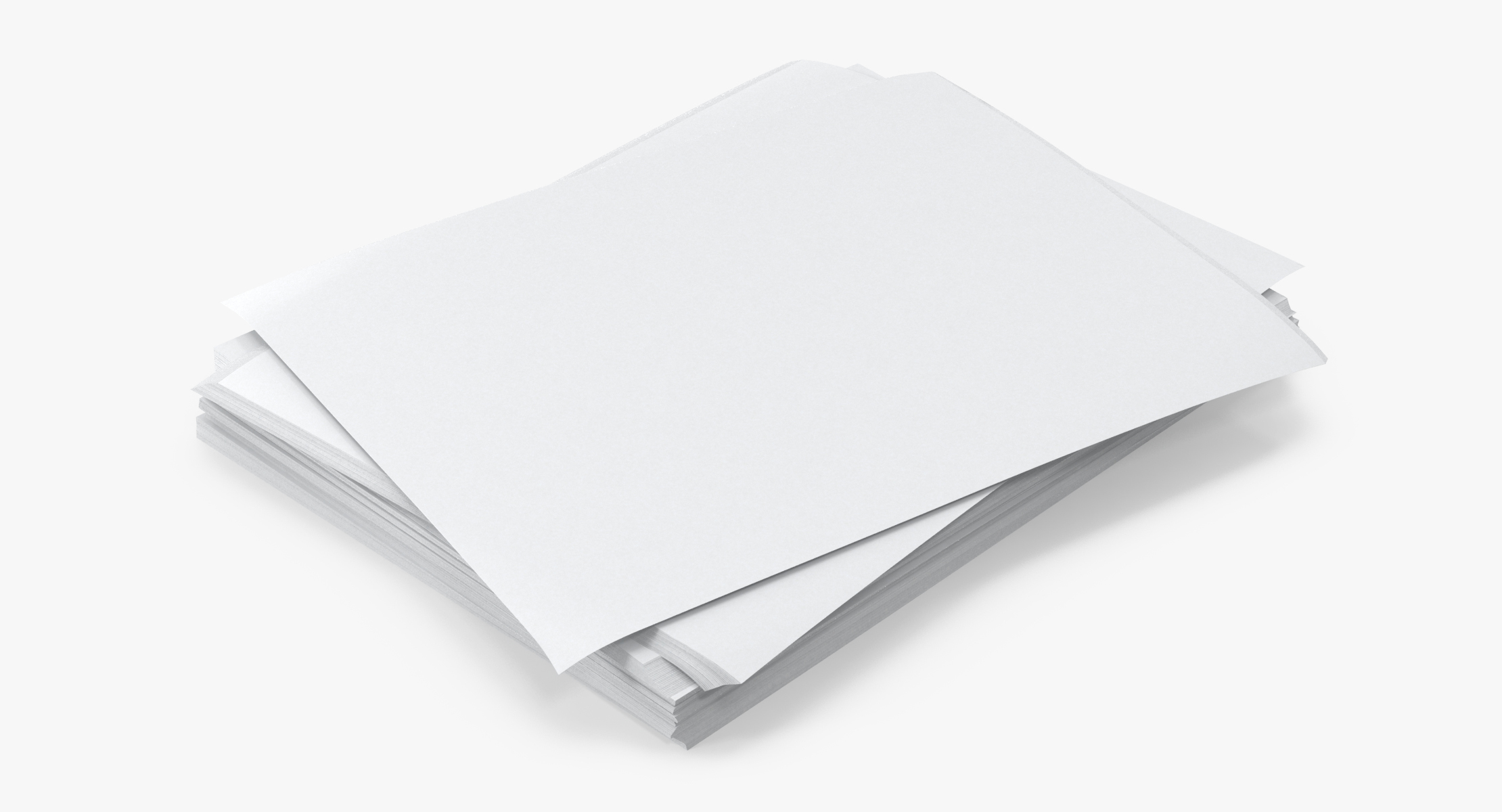 Small stack paper sheets 3D model - TurboSquid 1206500