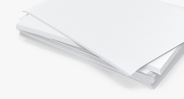 Small stack paper sheets 3D model - TurboSquid 1206500