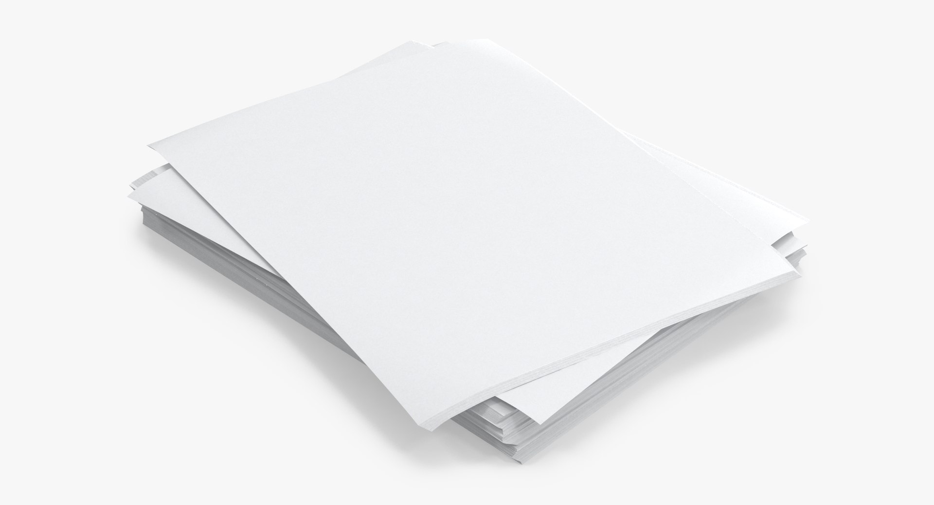 Small Stack Paper Sheets 3D Model - TurboSquid 1206500