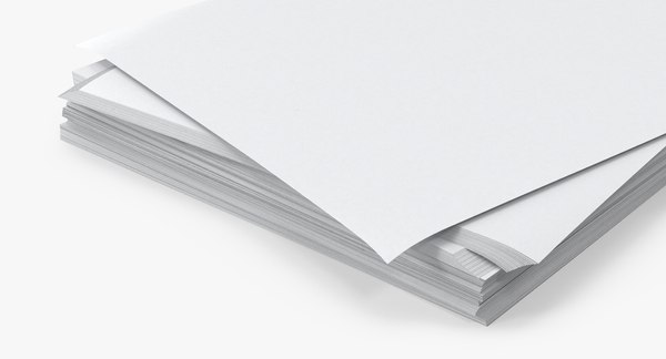 Small stack paper sheets 3D model - TurboSquid 1206500