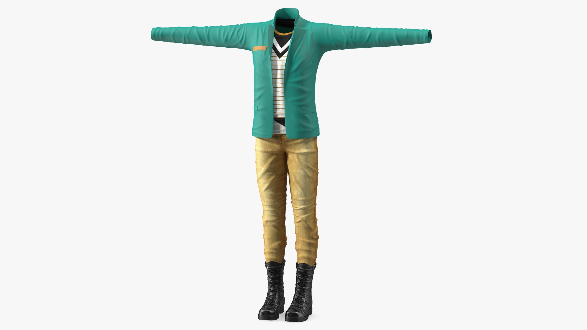 Fashionable Style Outfit Set 3D Model - TurboSquid 1738467