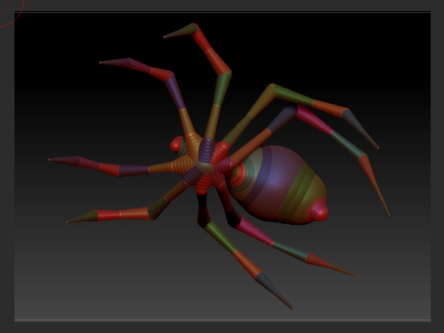 Basic Mesh Spider 3d Model