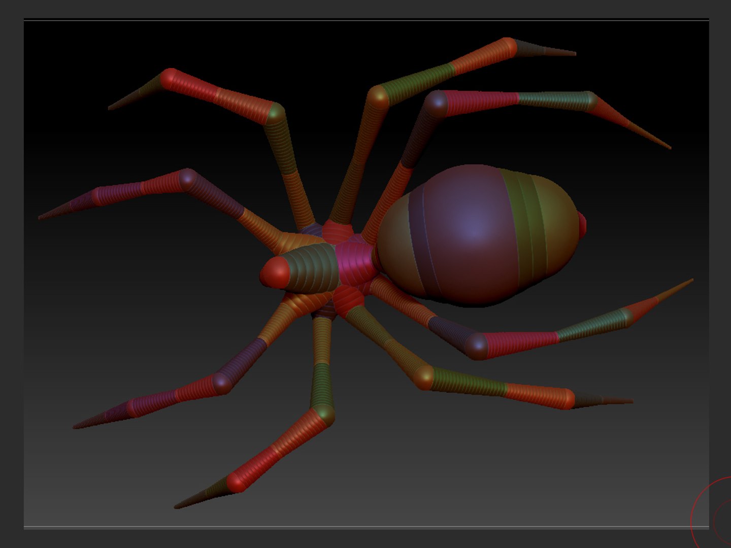 Basic Mesh Spider 3d Model