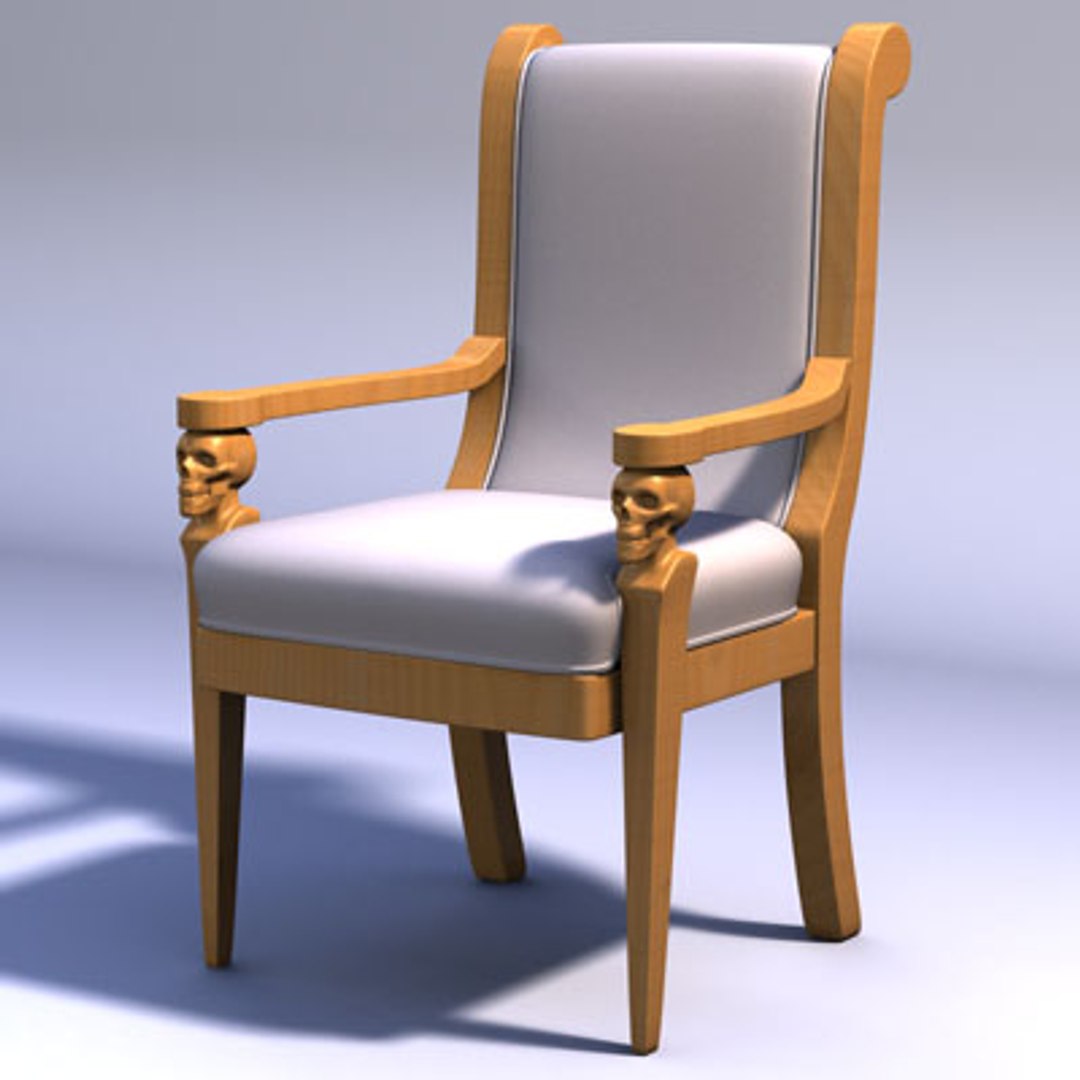 3d model arm chair