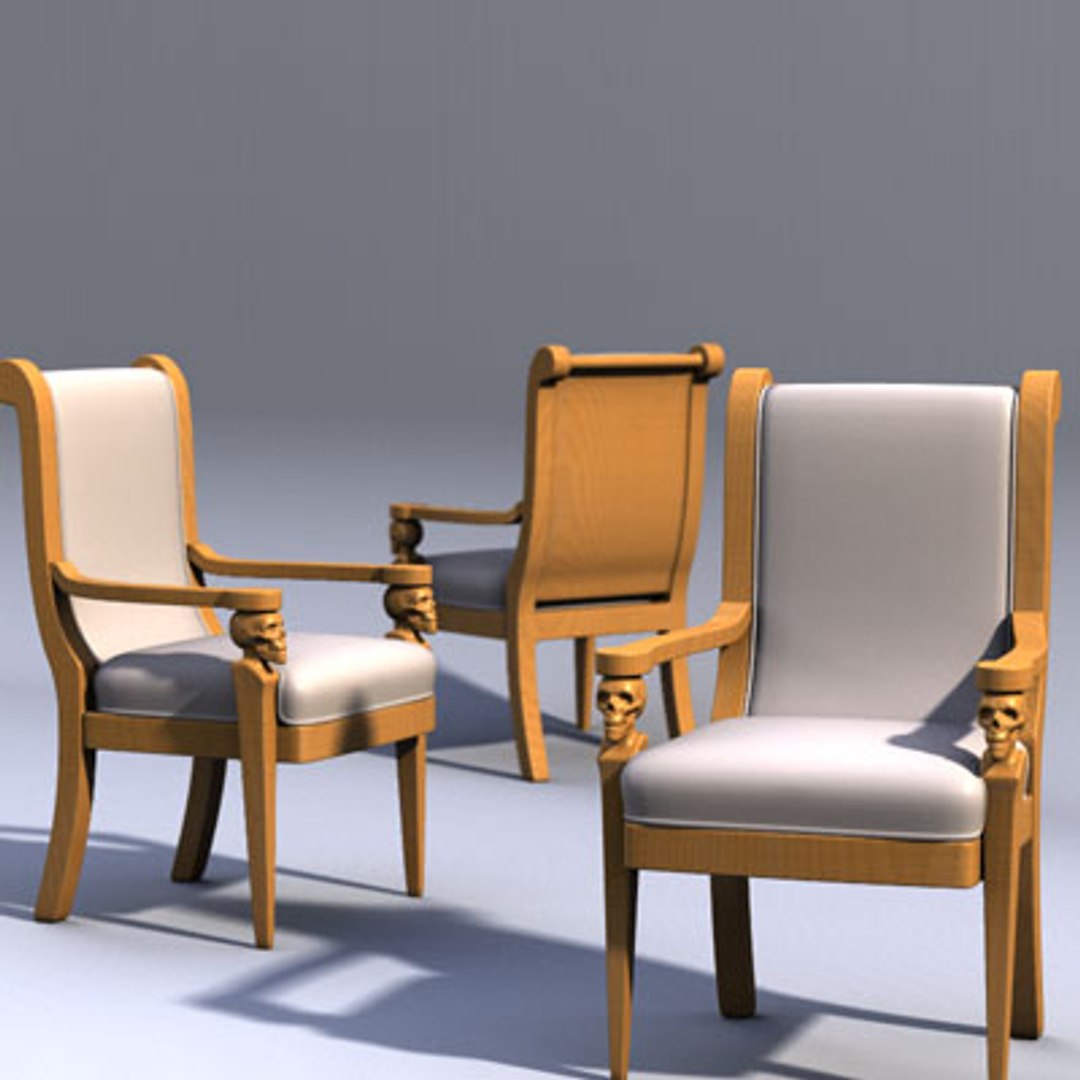 3d model arm chair
