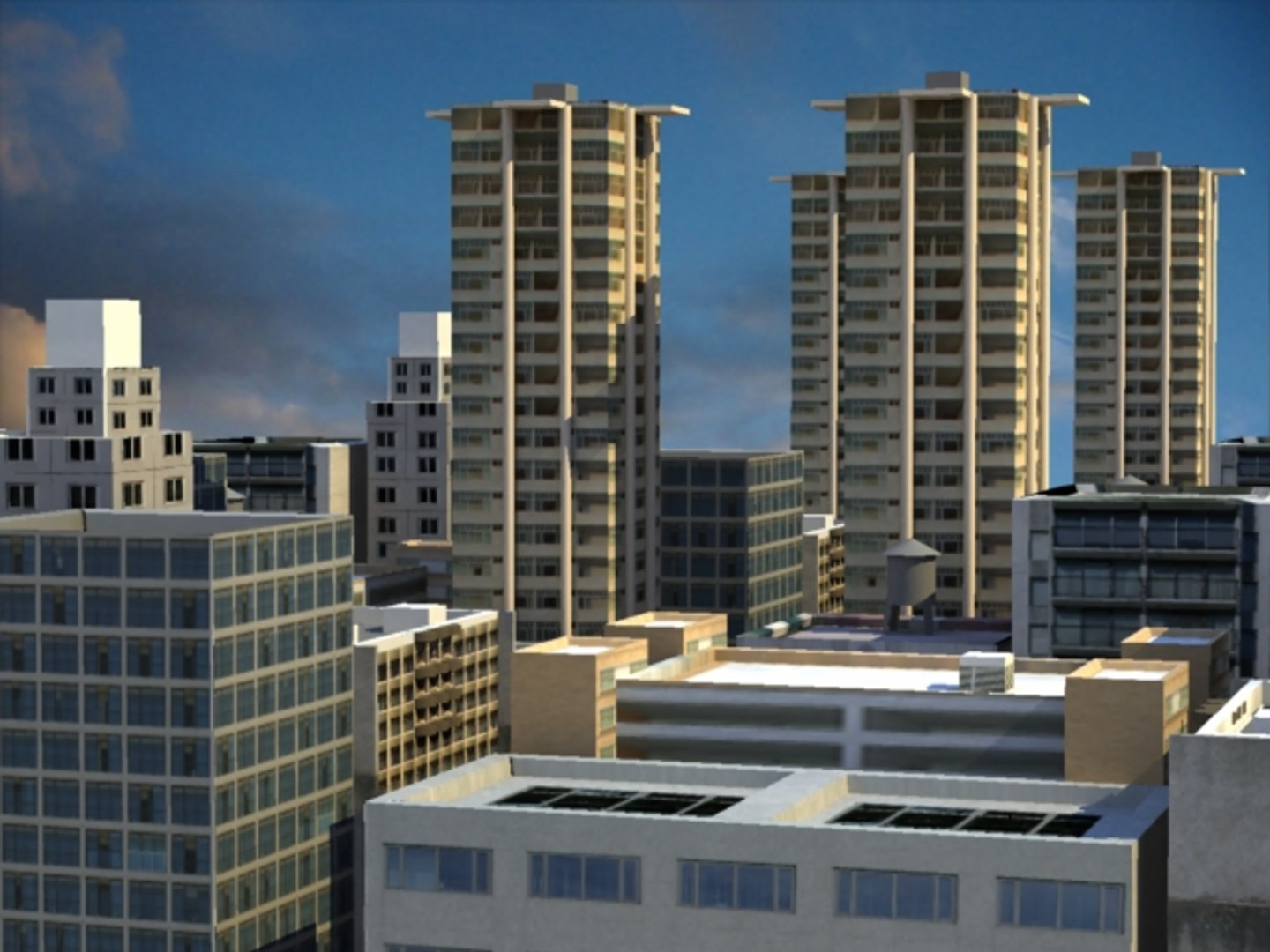 3d Building City