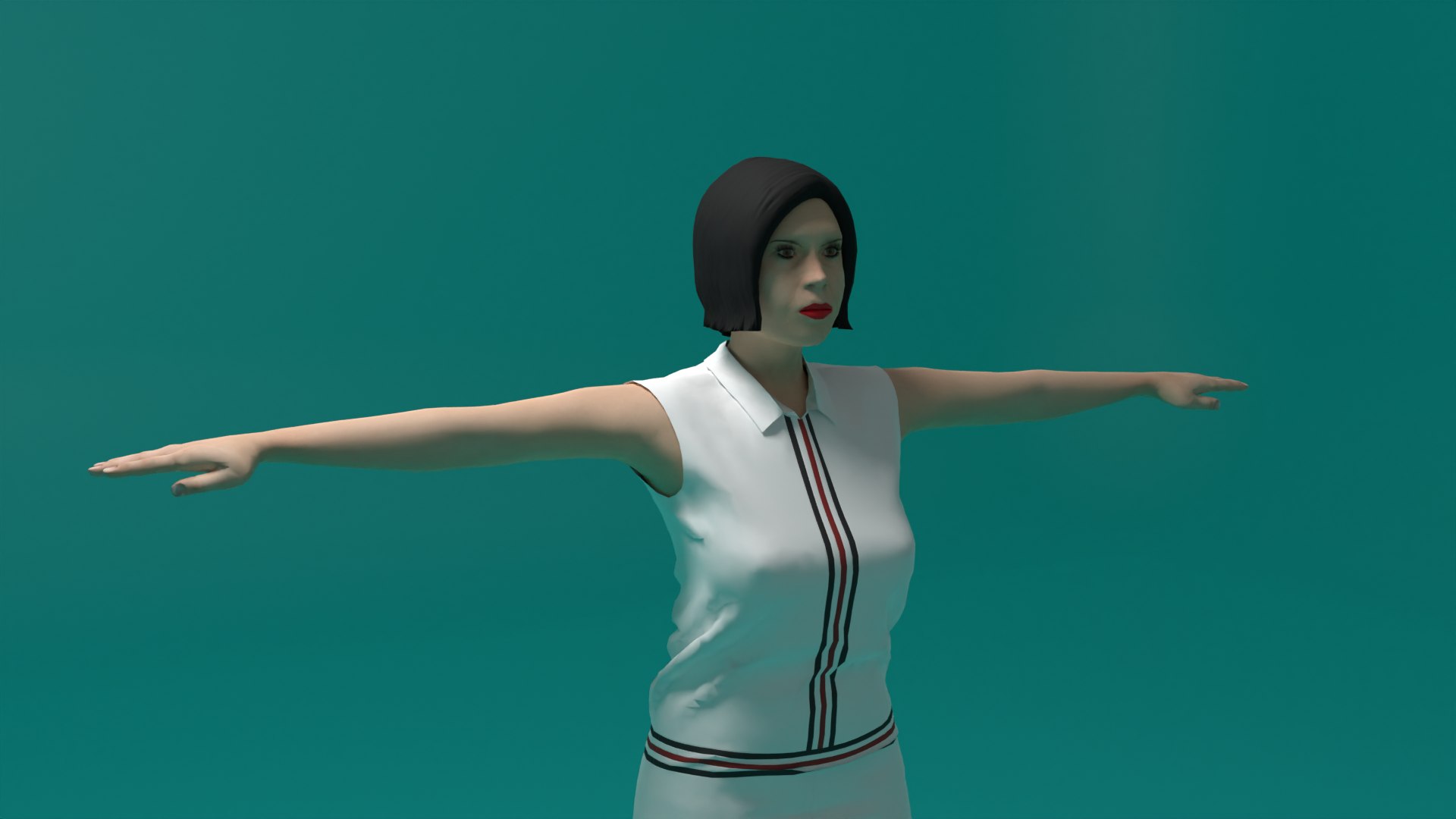 Tennis Player Woman Model - TurboSquid 2040565