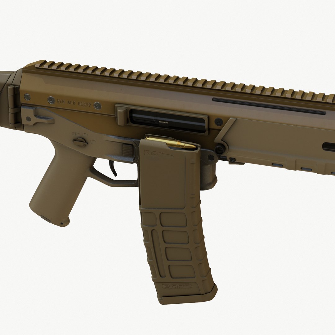 3d Highpoly Rifle Acr