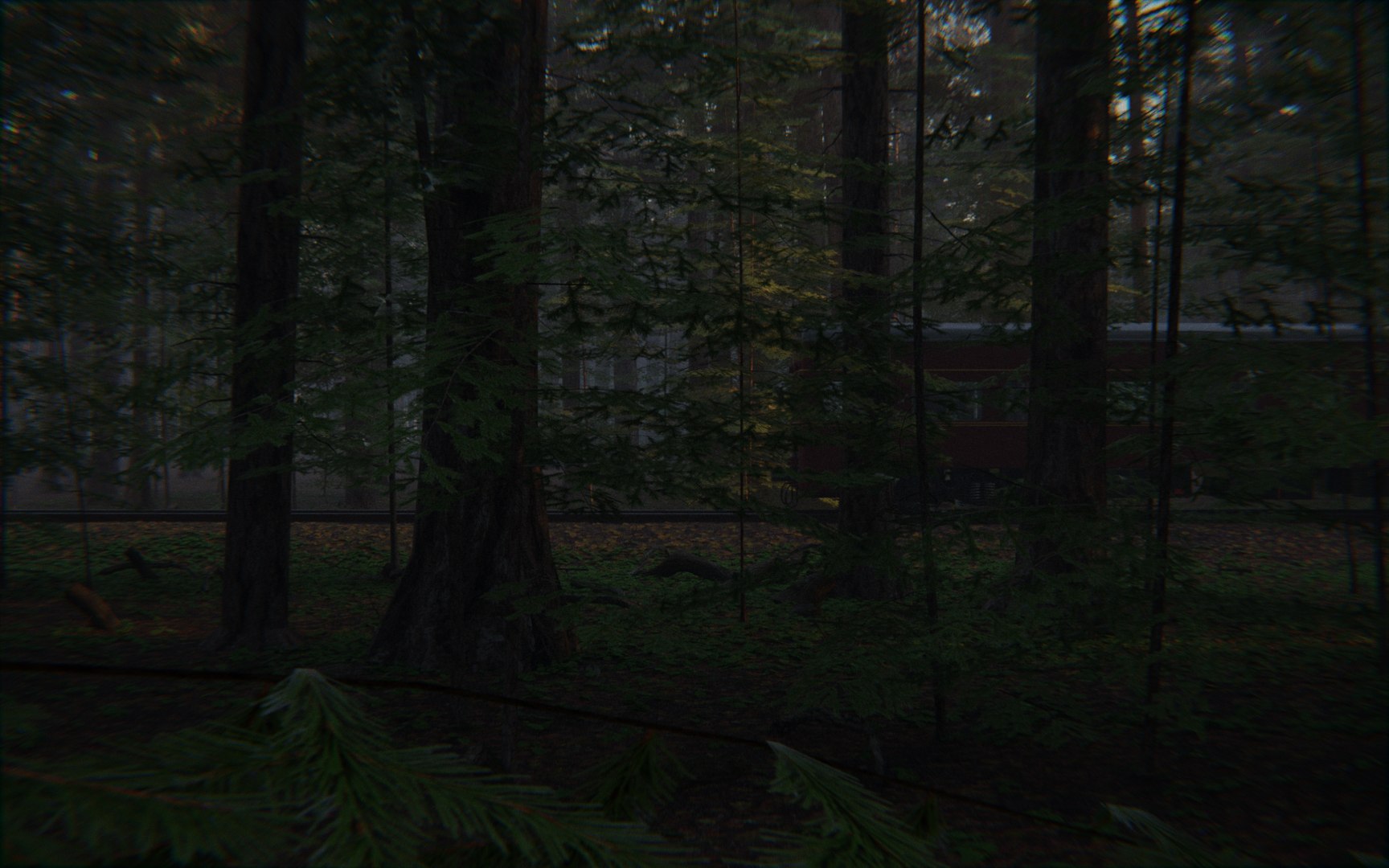 3D Model Train Forest 3d Scene - TurboSquid 2214514