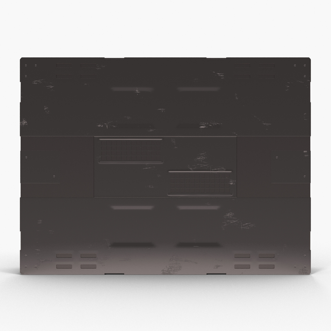 Sci-fi Anodized Panel 3d Obj