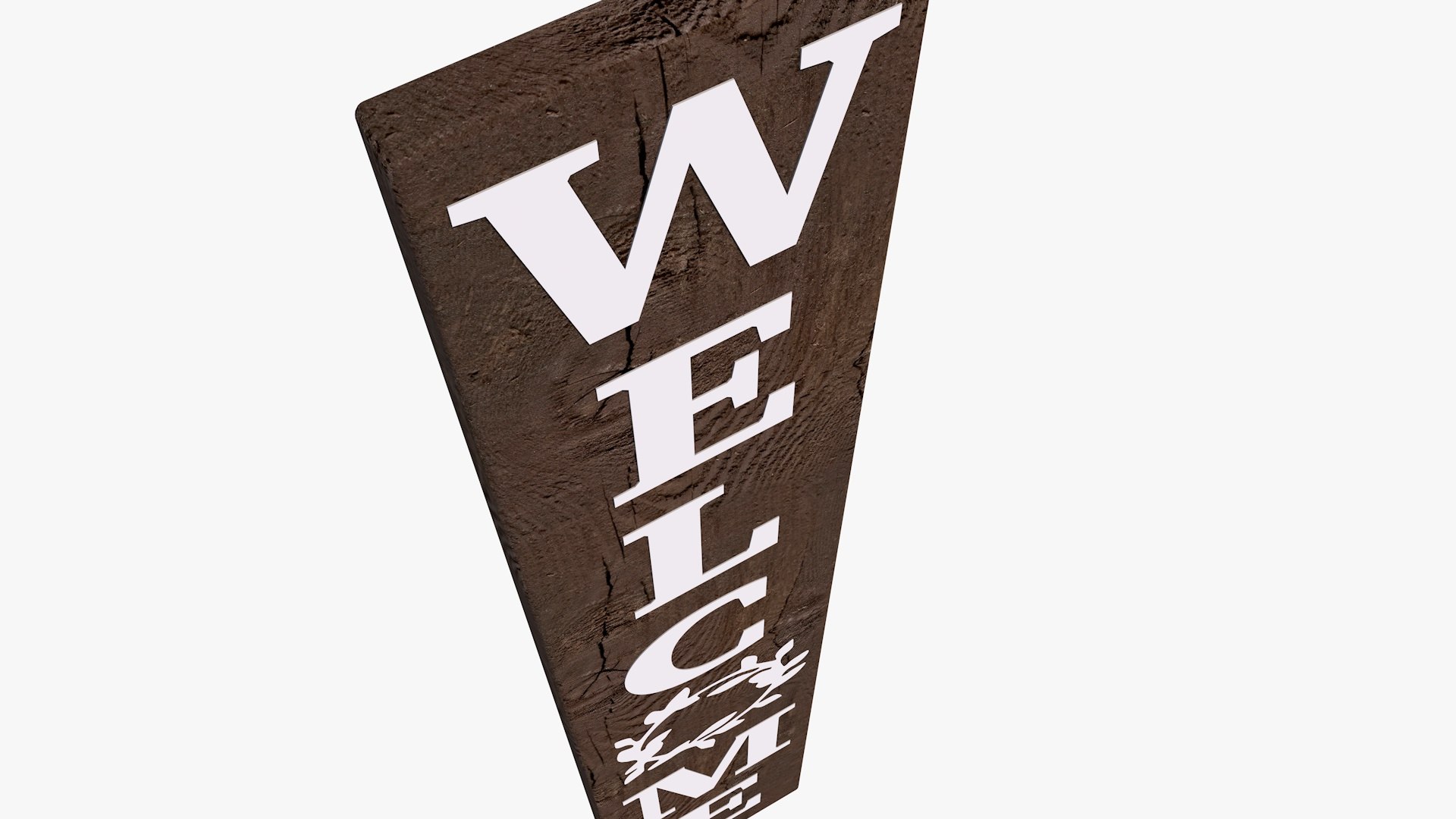 3D Model Welcome Sign - TurboSquid 1743449