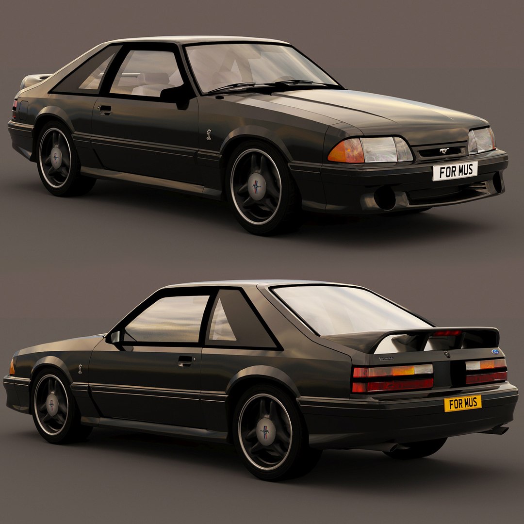 Ford Mustang Cobra 1993 3D Model - TurboSquid 2031930