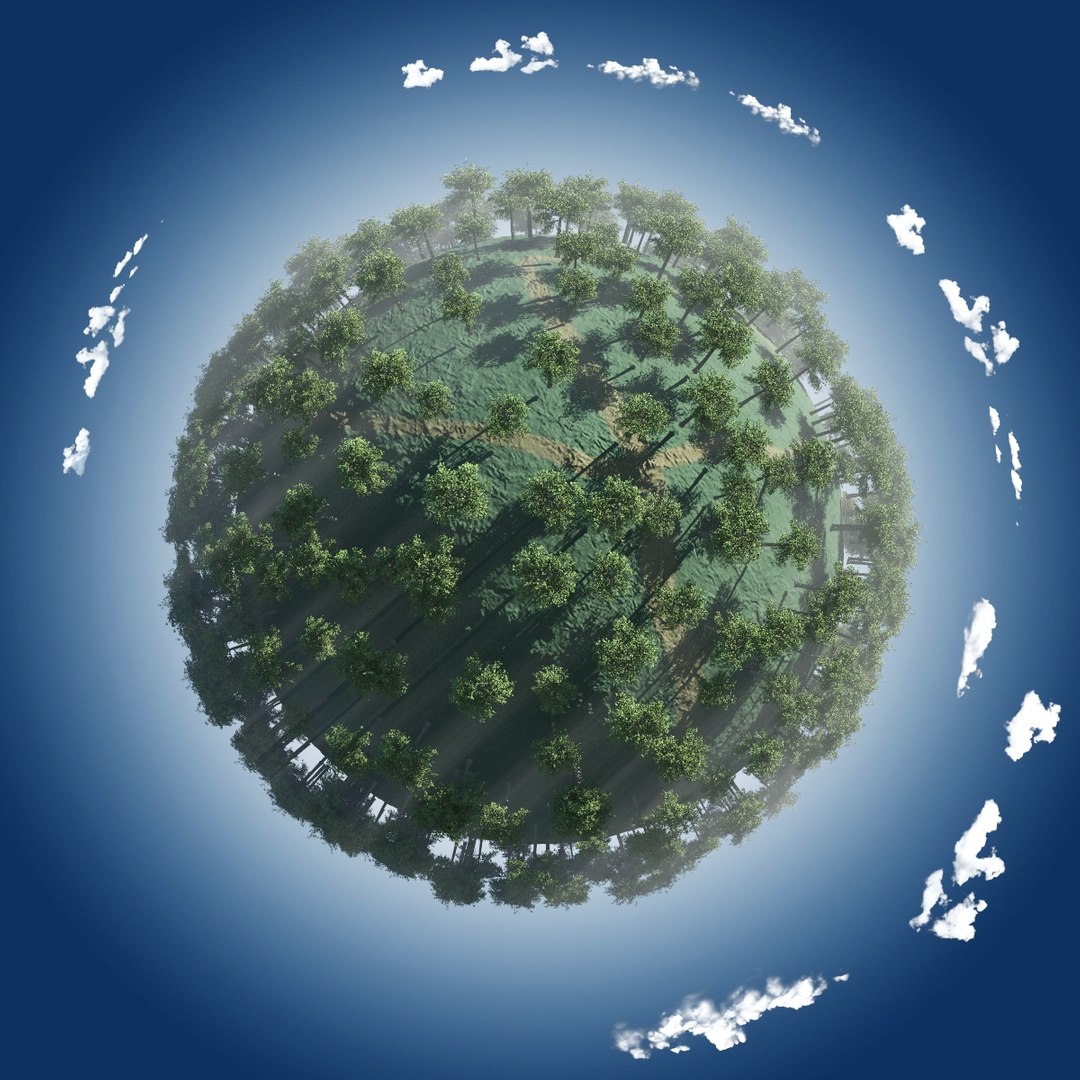 Planet Spring Season 3d Model