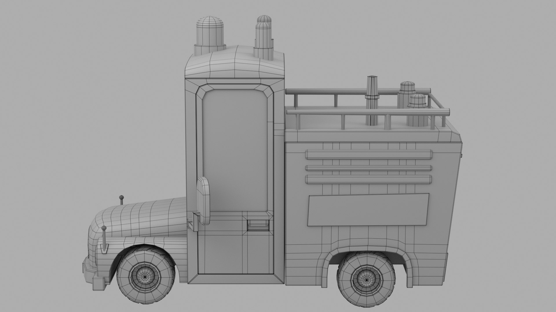 3D Cartoon Fire Engine Model - TurboSquid 2027367