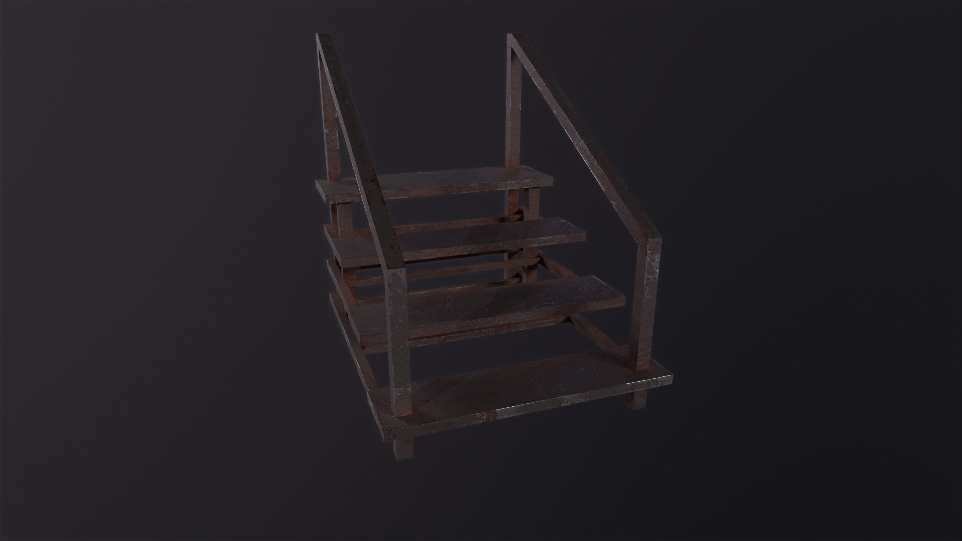 Small Metal Staircase 3D - TurboSquid 2108533